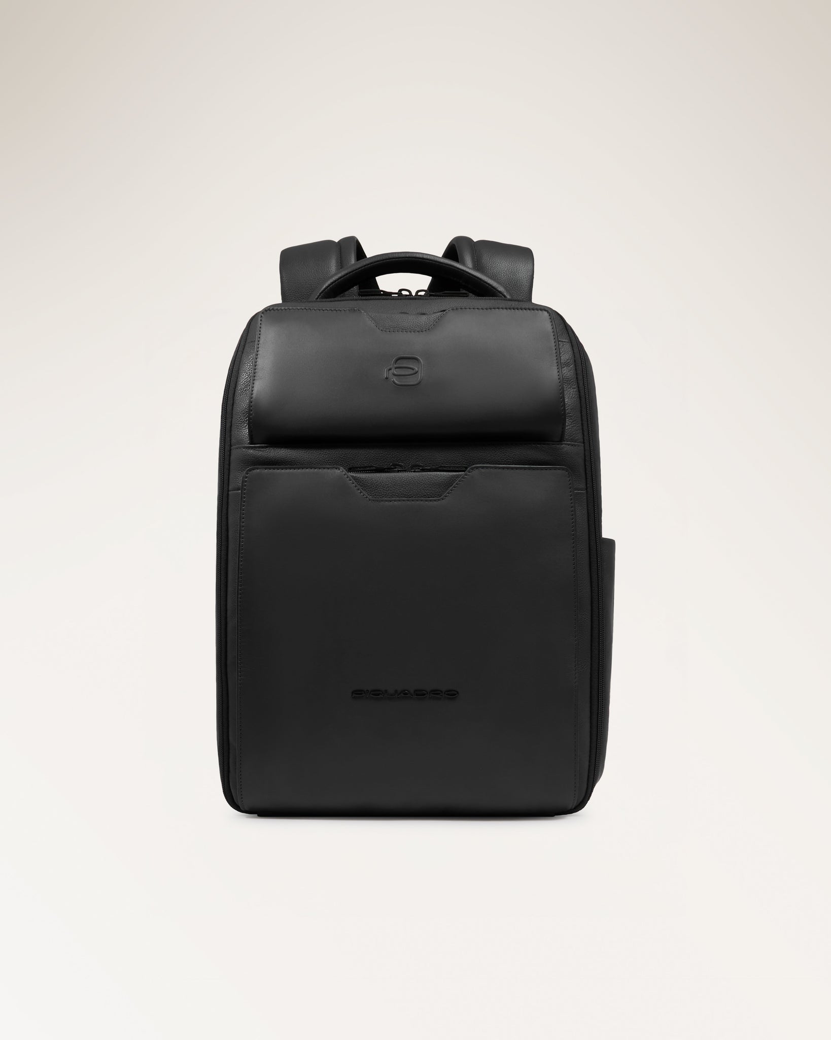 Leather 14" Laptop Backpack | Piquadro - Anna Virgili Online