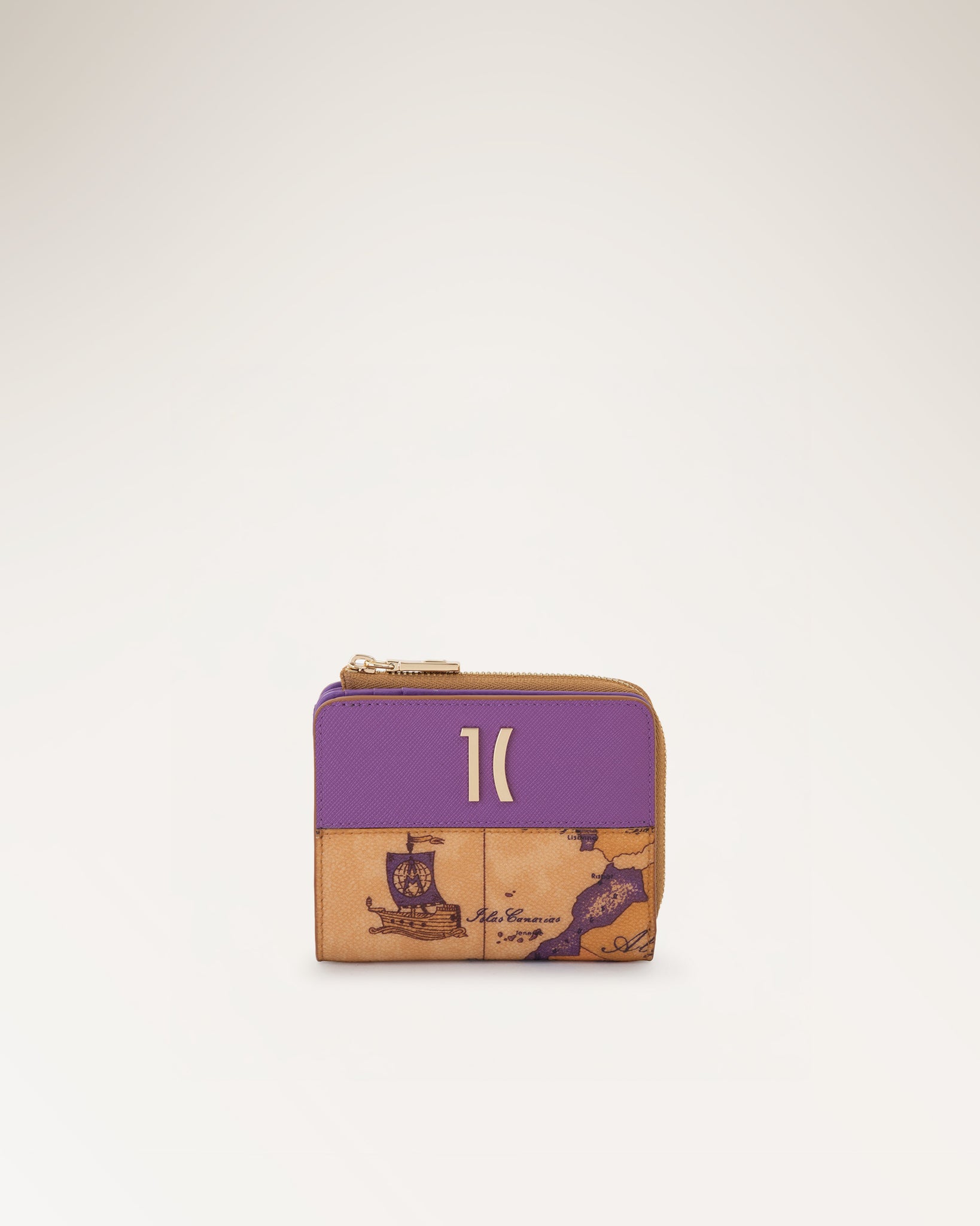 Small Zipfold Wallet Purple | 1st Class - Anna Virgili Online