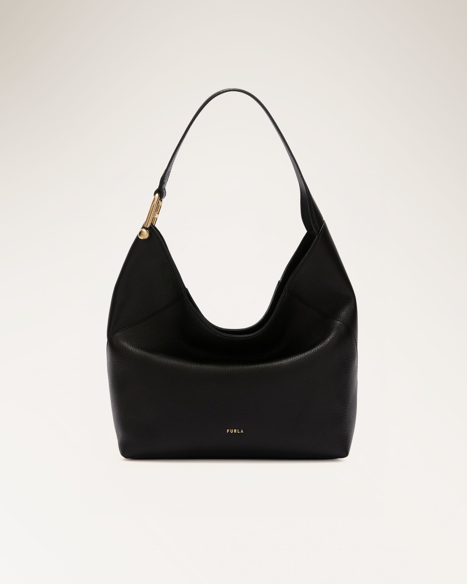 Lara M Hobo Bag Black | Furla - Anna Virgili Online